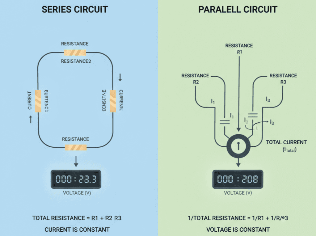 Series vs Parallel Circuits – Definitions, Formulas & Examples